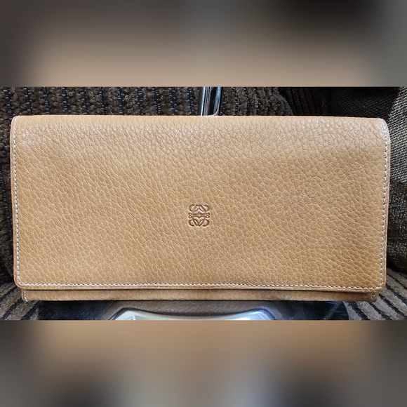 Loewe | Bags | Authentic Loewe Checkbook Wallet | Poshmark